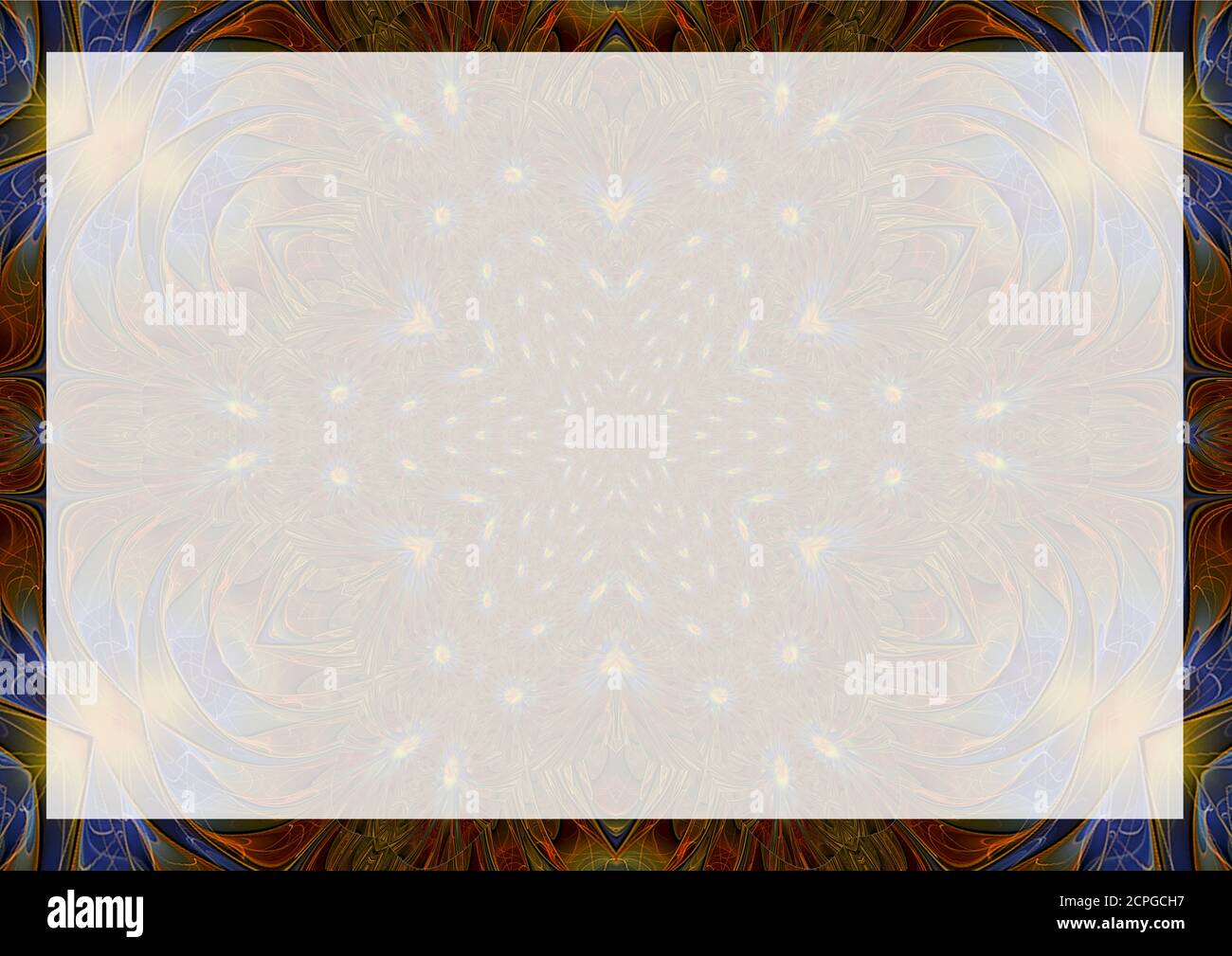 Good Vibrations Landscape Border Design Stock Photo - Alamy