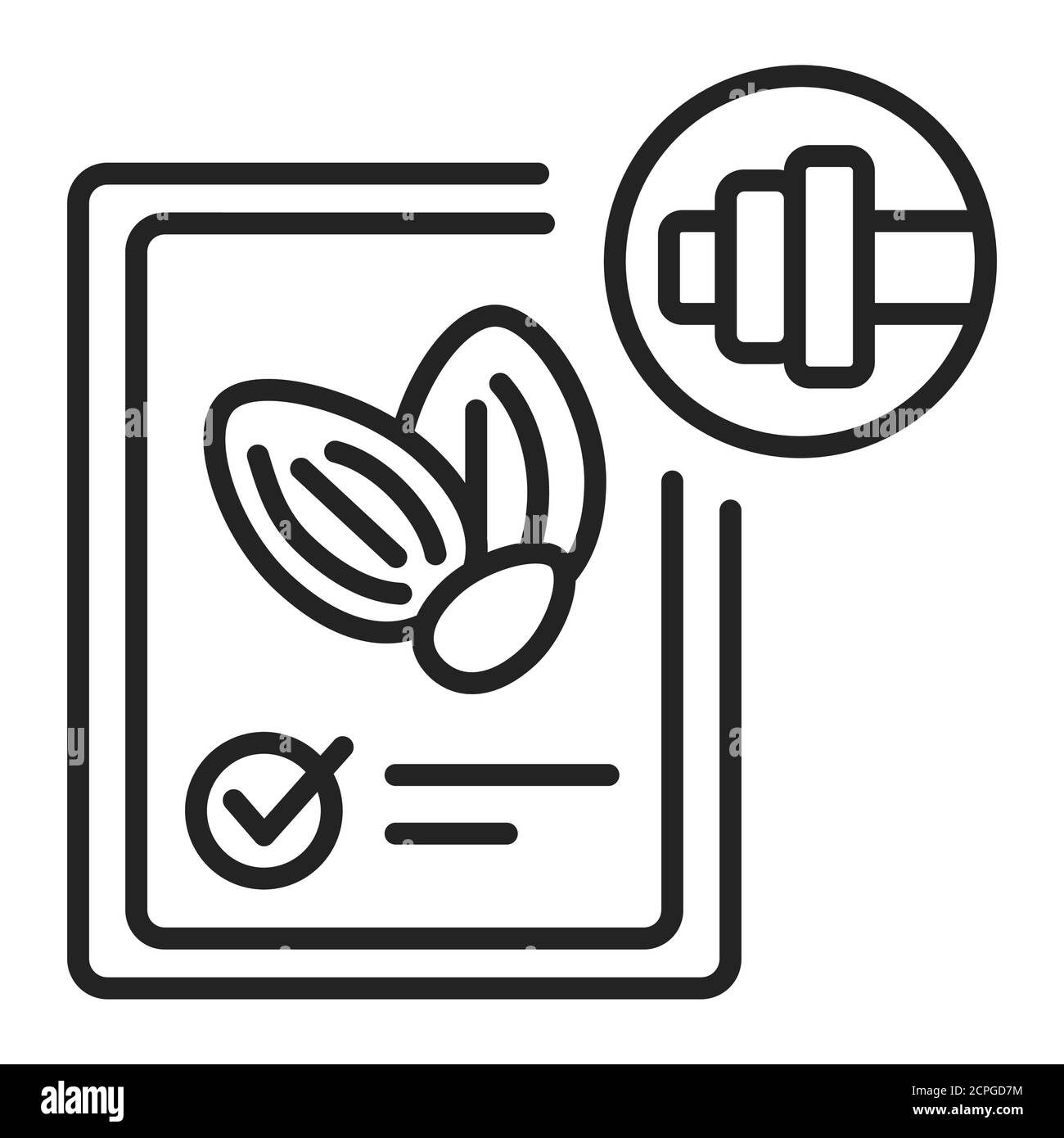 Targeted black line icon. Something that is interesting among certain ...