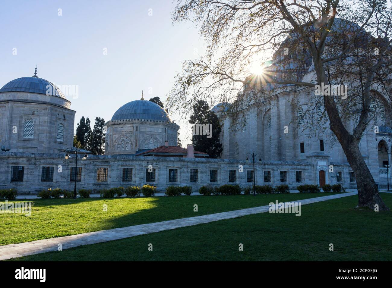 Turkey, Istanbul, Suleyman Mosque in the back light Stock Photo - Alamy