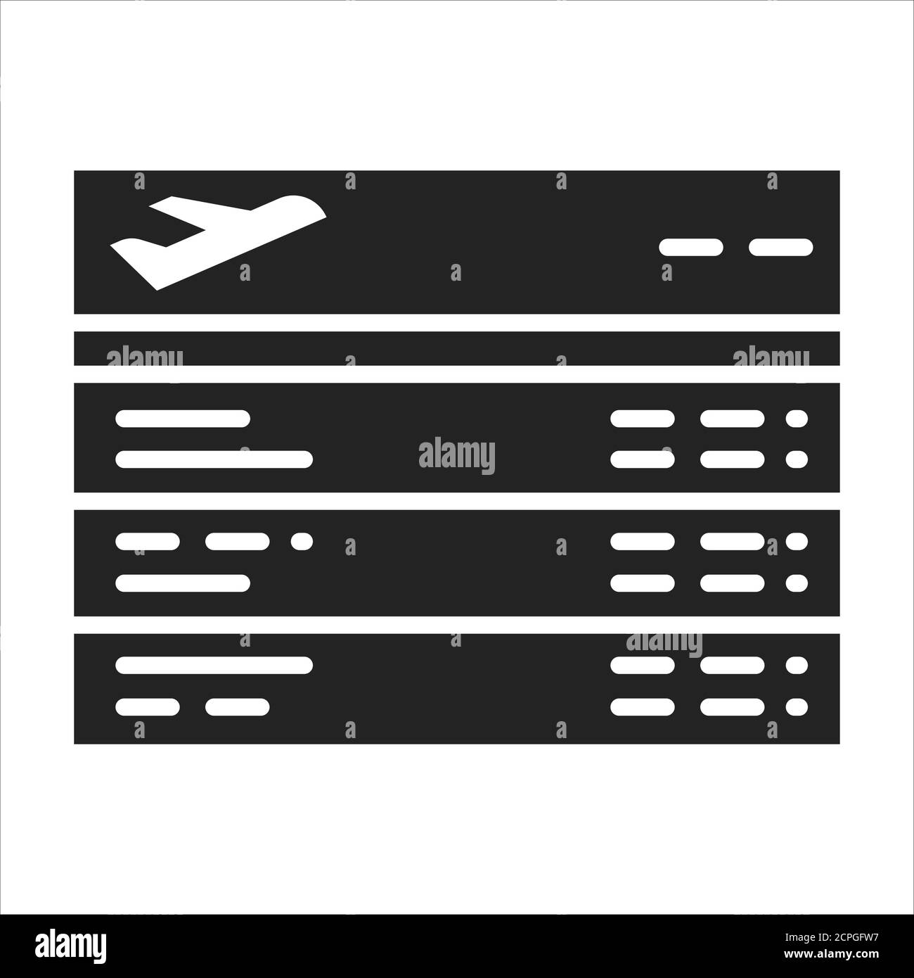 Current passenger information Stock Vector Images - Alamy