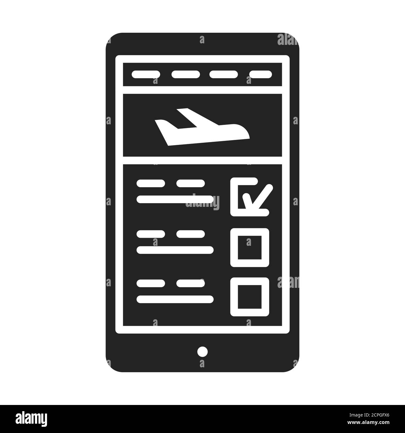 Booking flight concept in Cut Out Stock Images & Pictures - Alamy