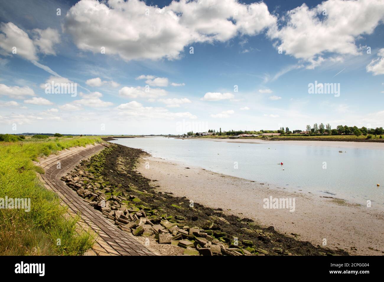 view of Hullbridge across the water from South Woodham Ferrers of the ...
