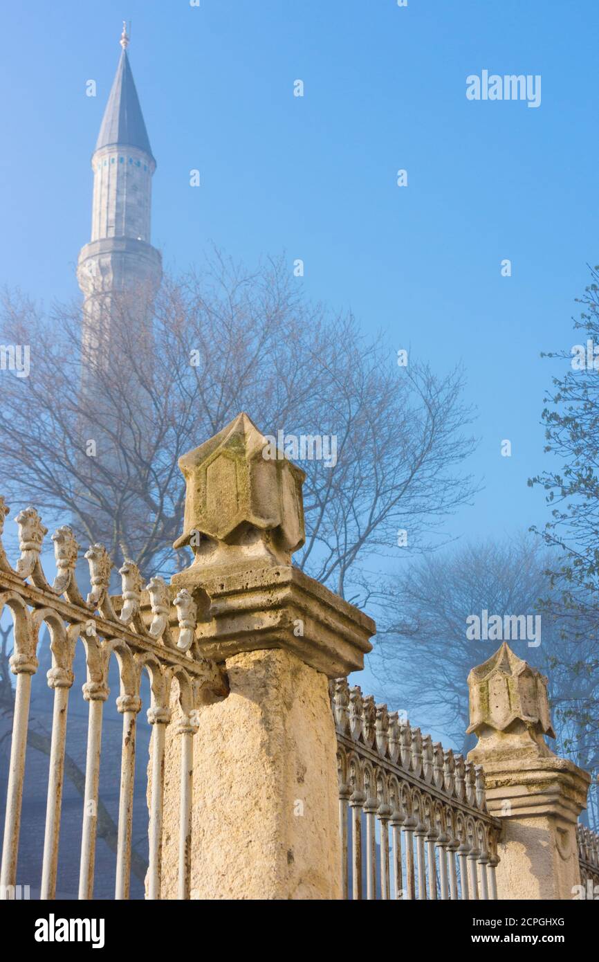 Turkey, Istanbul, Sultanahmet, Blue Mosque, minaret Stock Photo - Alamy