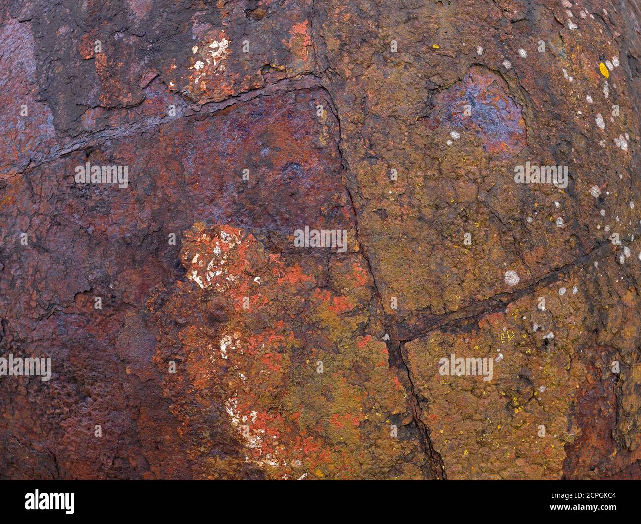 Rusty buoy, detail photo, close-up, colour of rust, Horta, Faial ...