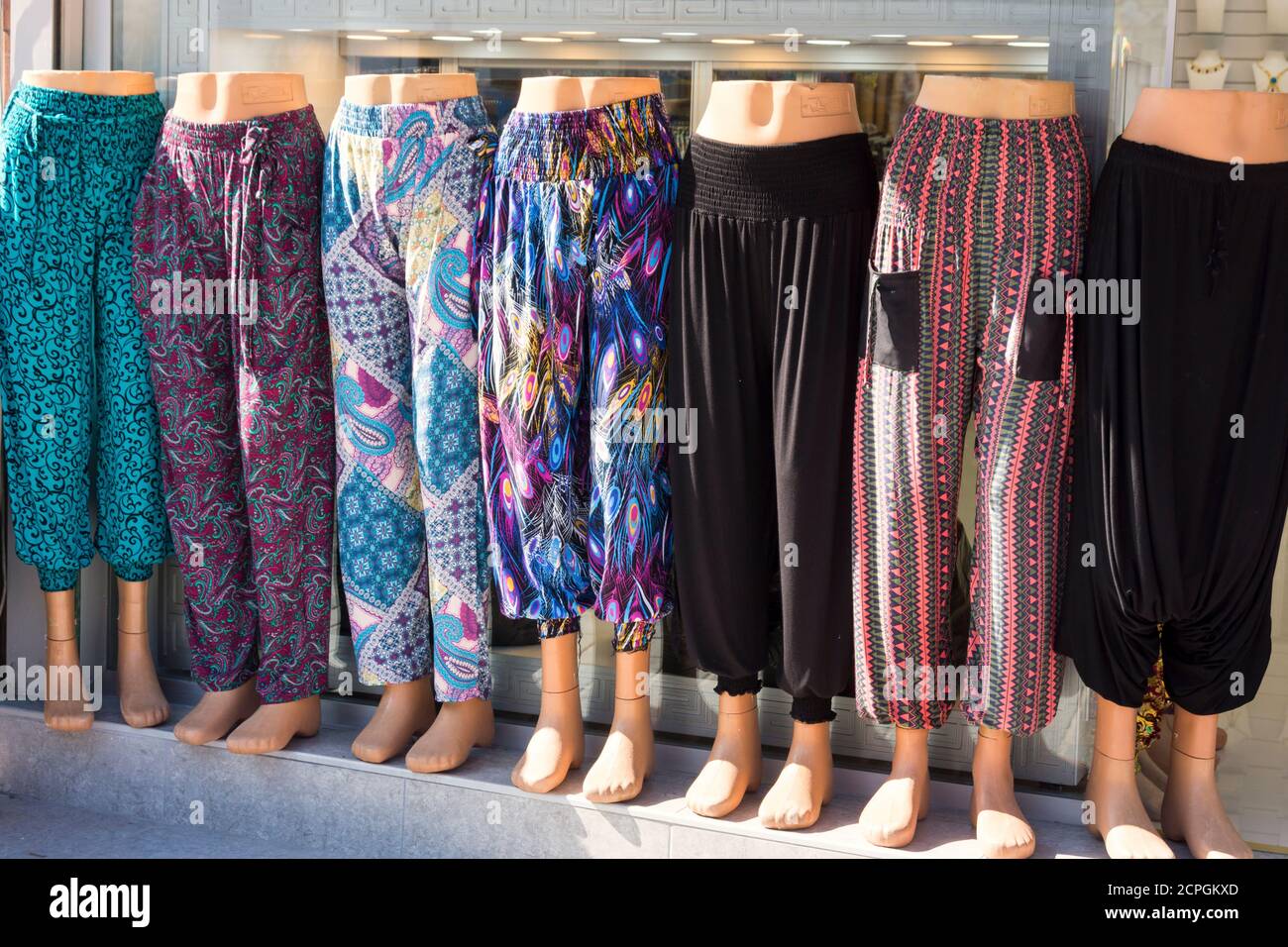 Turkey, Istanbul, Sultanahmet, bazaar, pants Stock Photo - Alamy