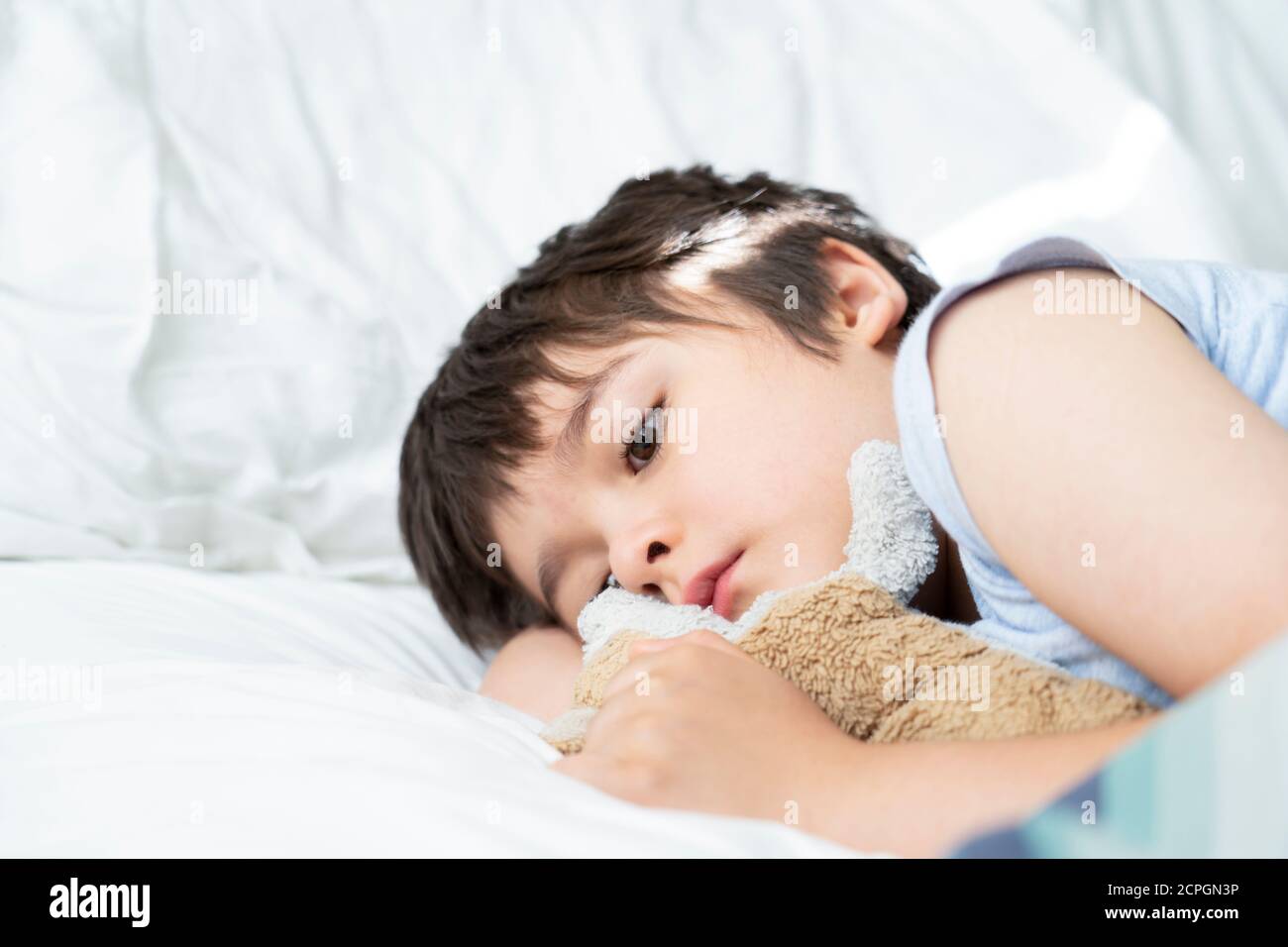 7 year old child sleeping hi-res stock photography and images - Alamy