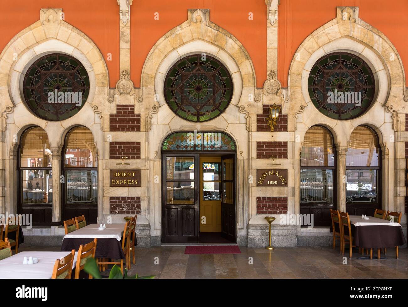 Turkey, Istanbul, Sirkeci train station, Orient Express, restaurant ...