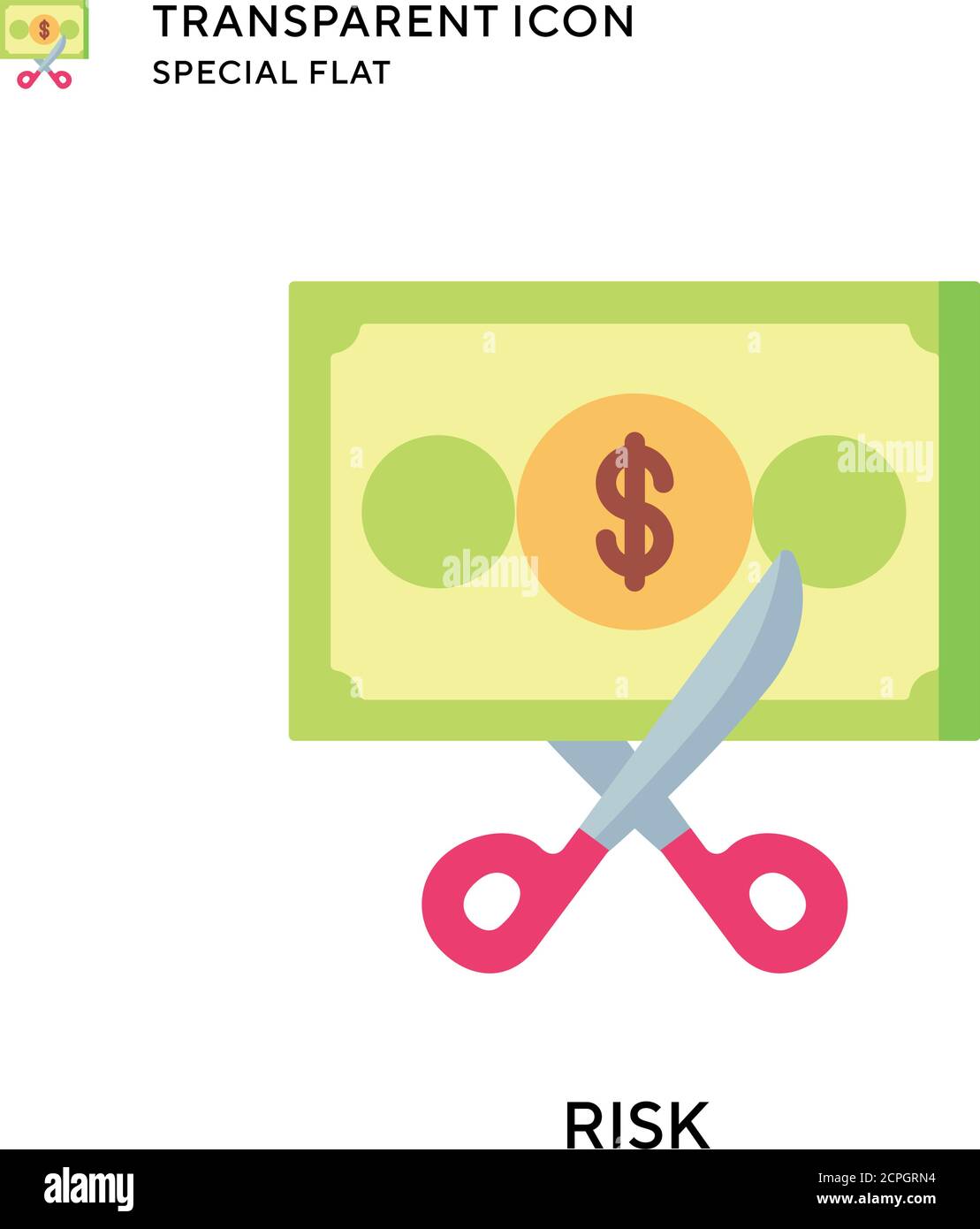 Risk vector icon. Flat style illustration. EPS 10 vector Stock Vector ...