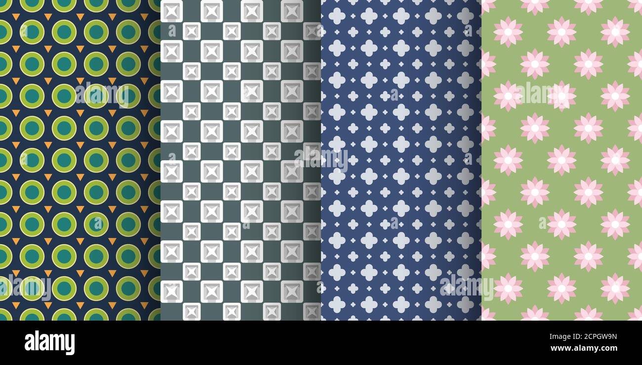 complex calm seamless pattern backs in set Stock Vector Image & Art - Alamy