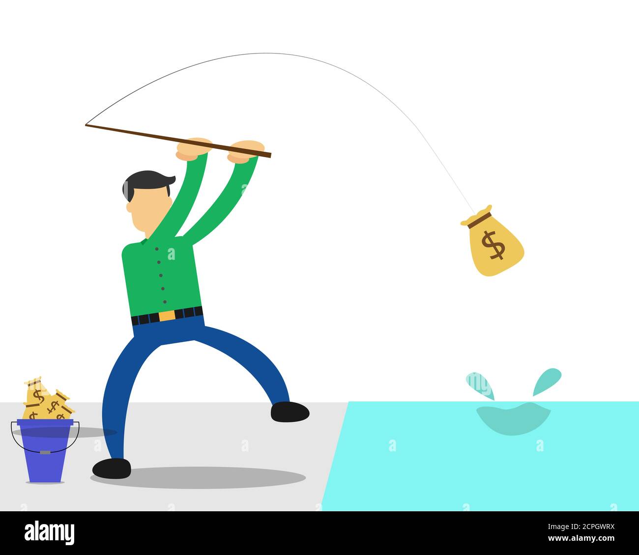 Fishing economy Stock Vector Images - Alamy