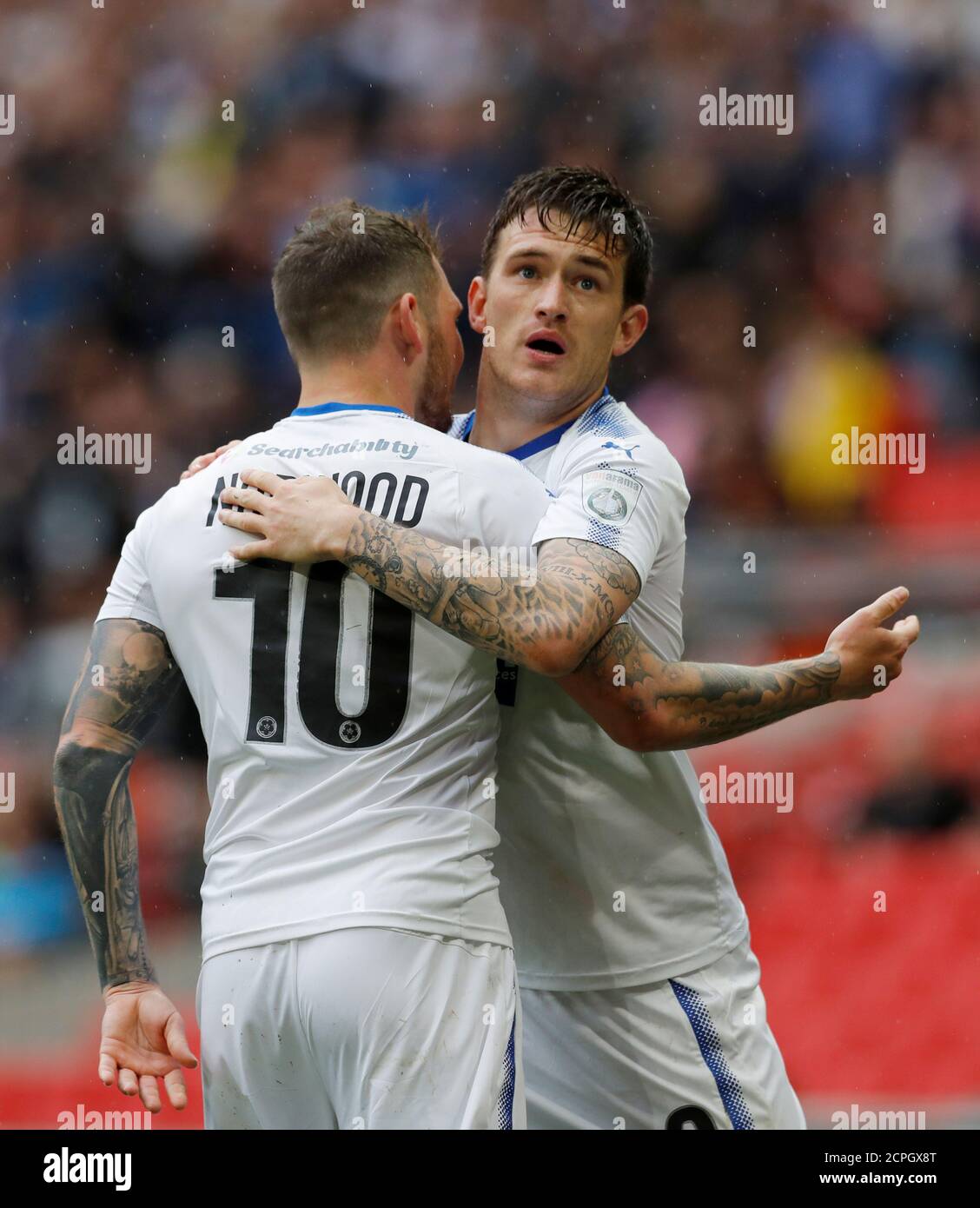 Tranmere rovers james norwood celebrates scoring their first goal hi ...