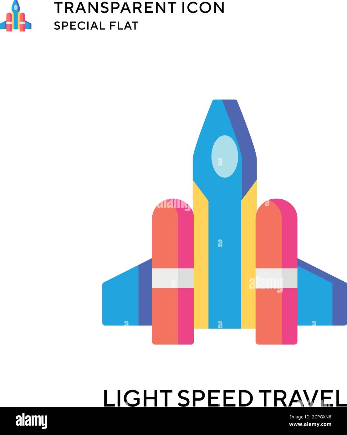 Light speed travel vector icon. Flat style illustration. EPS 10 vector ...