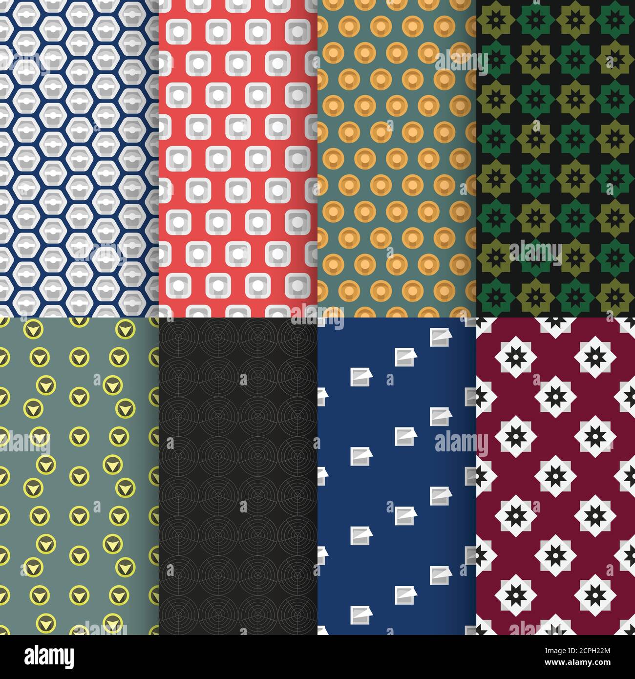 Colorful shadow patterns Stock Vector Images - Alamy