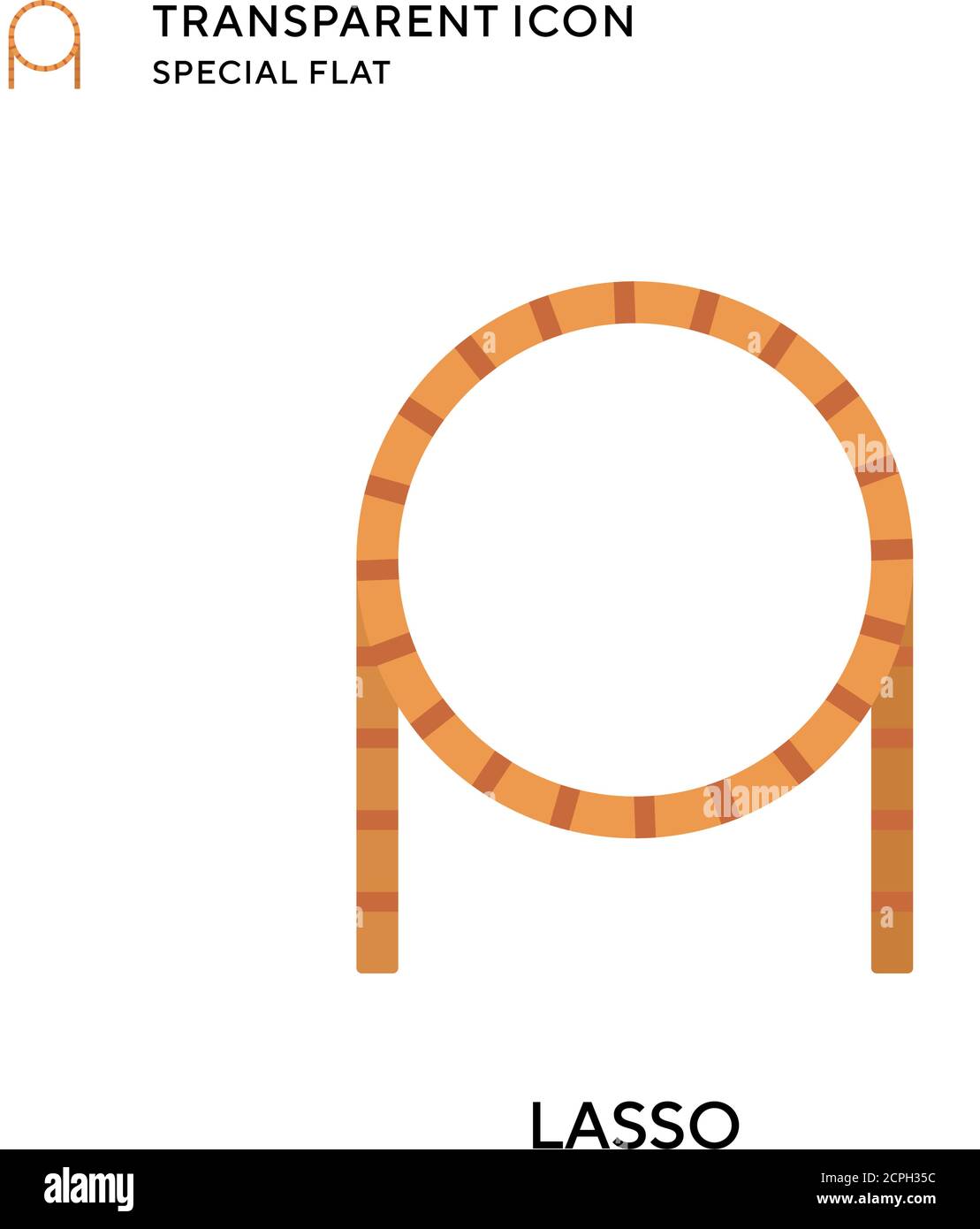 Lasso object icon flat hi-res stock photography and images - Alamy