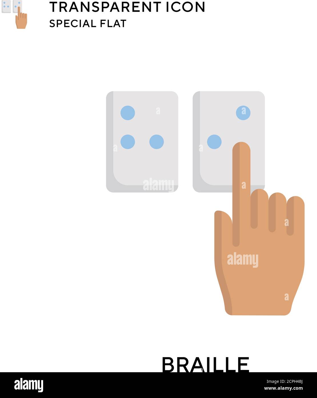 Braille vector icon. Flat style illustration. EPS 10 vector Stock ...