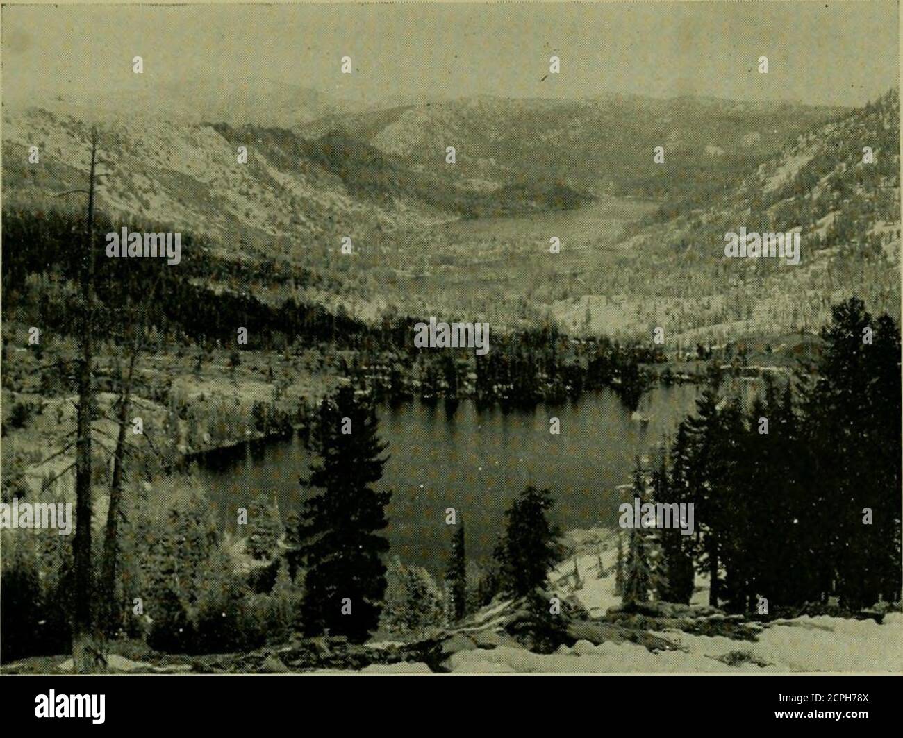 . The lake of the sky, Lake Tahoe, in the high Sierras of California ...