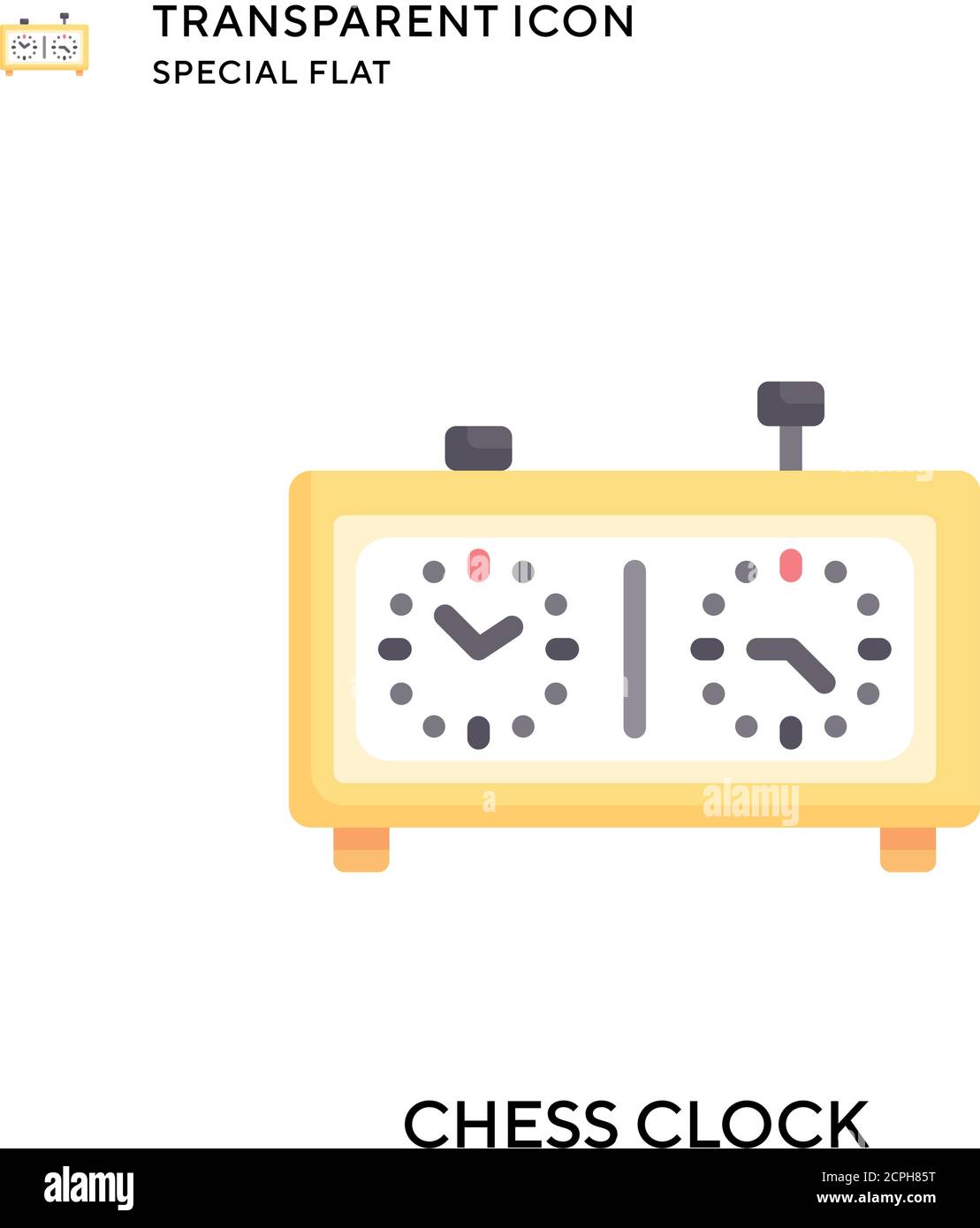 Chess player stop clock Stock Vector Images - Alamy