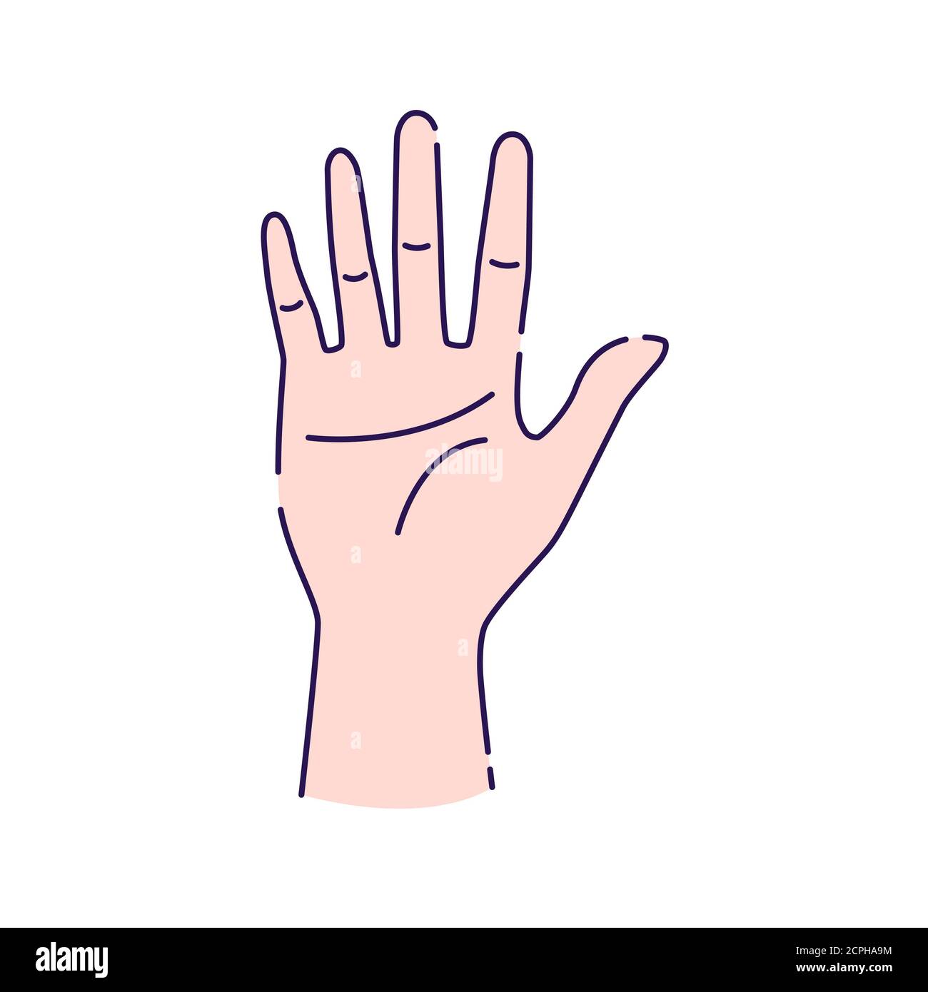 Gesture hand icon template Cut Out Stock Images & Pictures - Alamy
