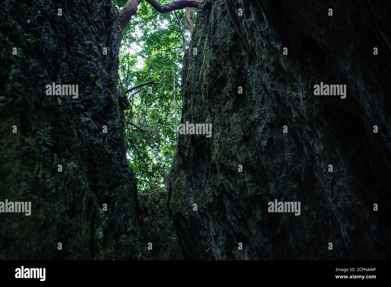 Crevice in the Kenting National Forest Recreation Area Stock Photo - Alamy