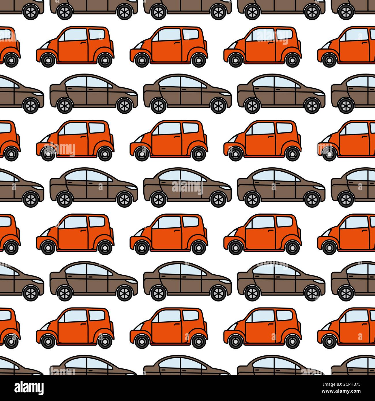 Cars seamless pattern. Geometric autos seamless texture for textile ...