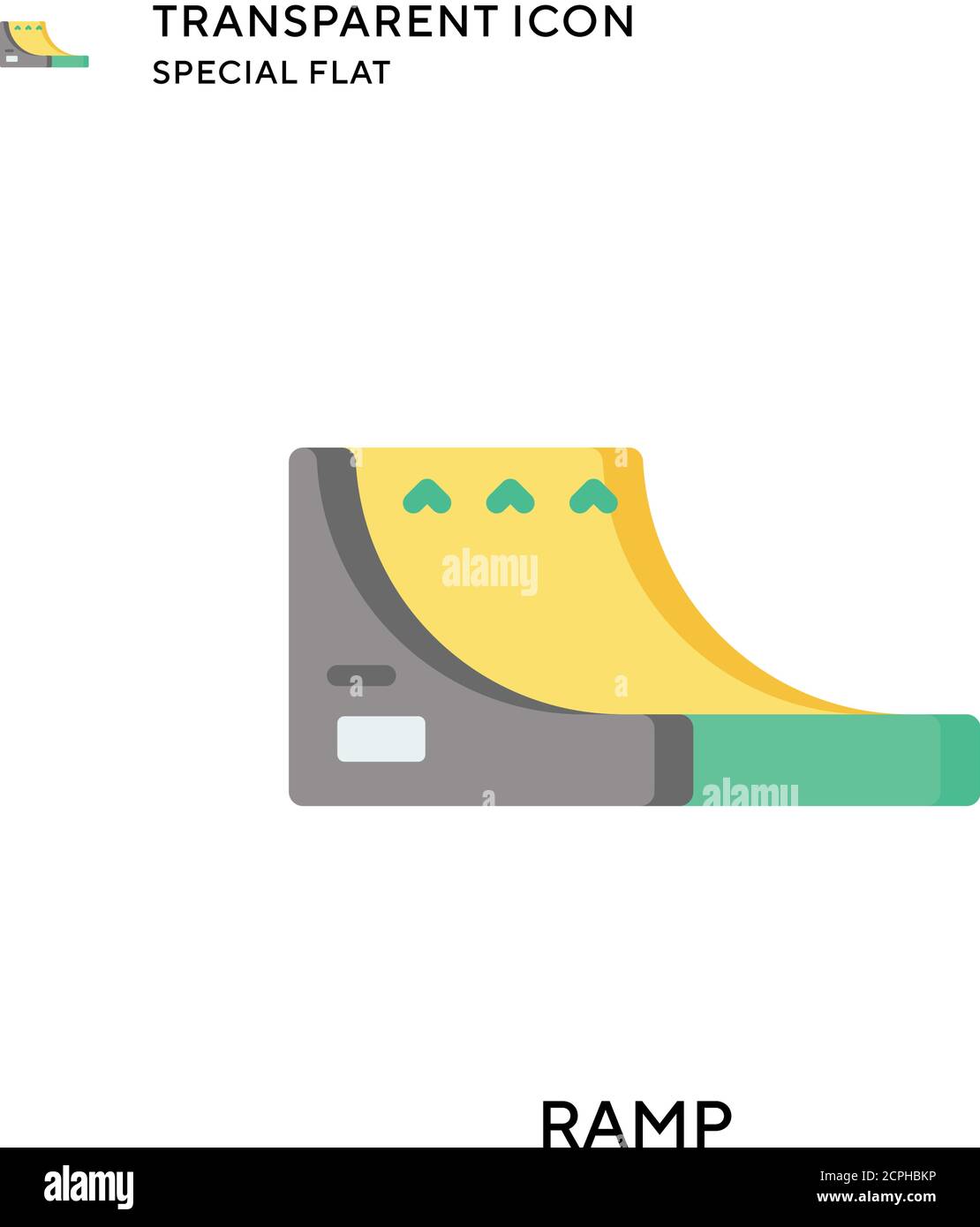 Ramp vector icon. Flat style illustration. EPS 10 vector Stock Vector ...