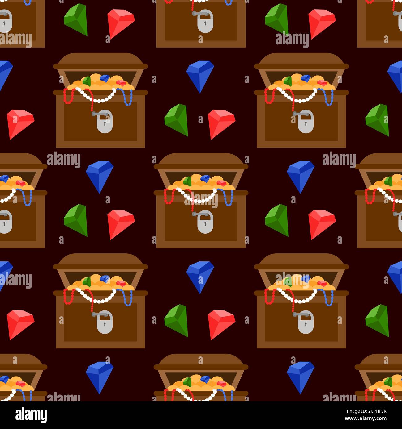 Jewelry box and diamonds Stock Vector Images - Alamy