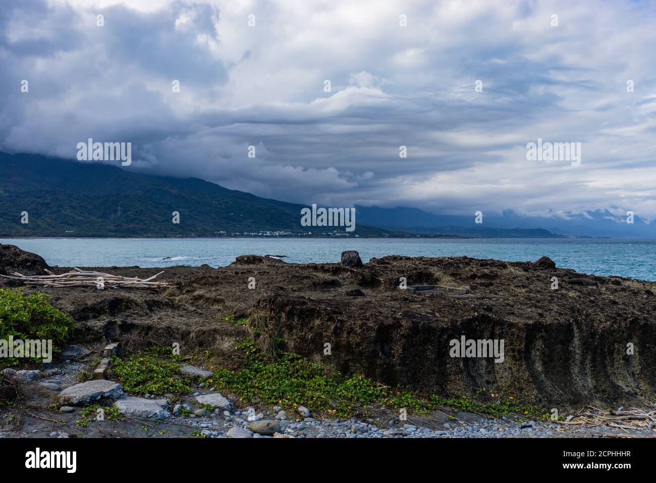 Sanxiantai Arch Bridge, Taidong County, East Taiwan Coast Stock Photo ...