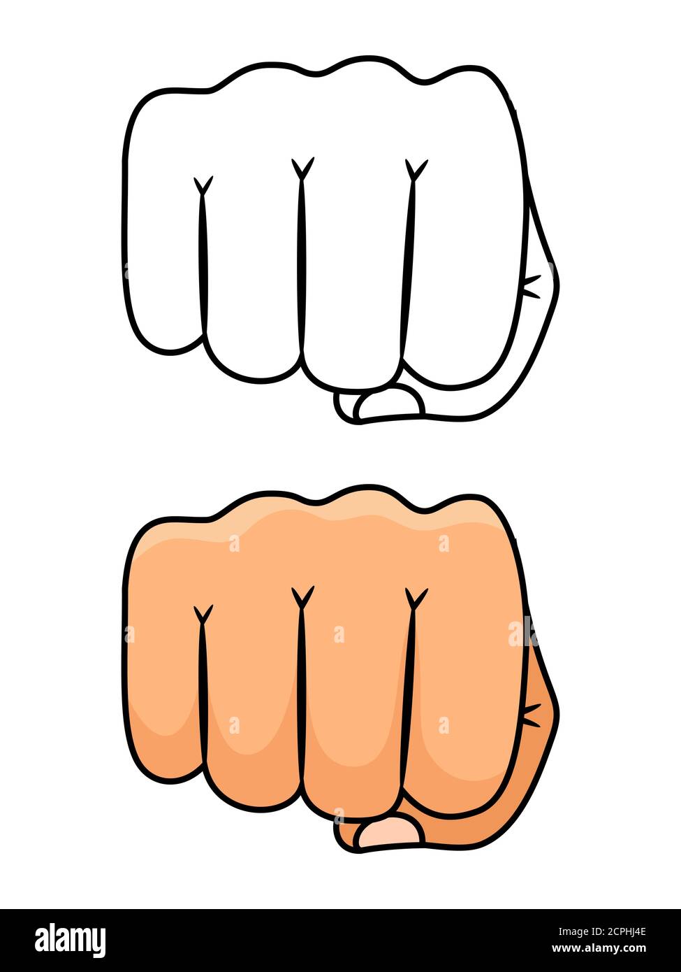 Fist punch vector illustration. Strong and power man symbol. Fist power ...