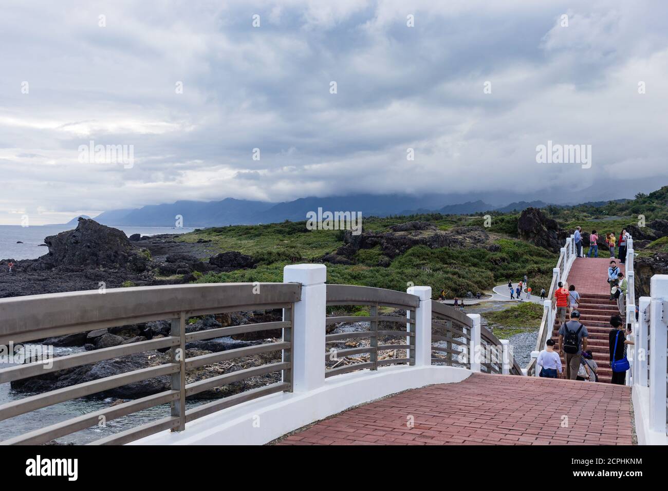 Sanxiantai Arch Bridge, Taidong County, East Taiwan Coast Stock Photo ...
