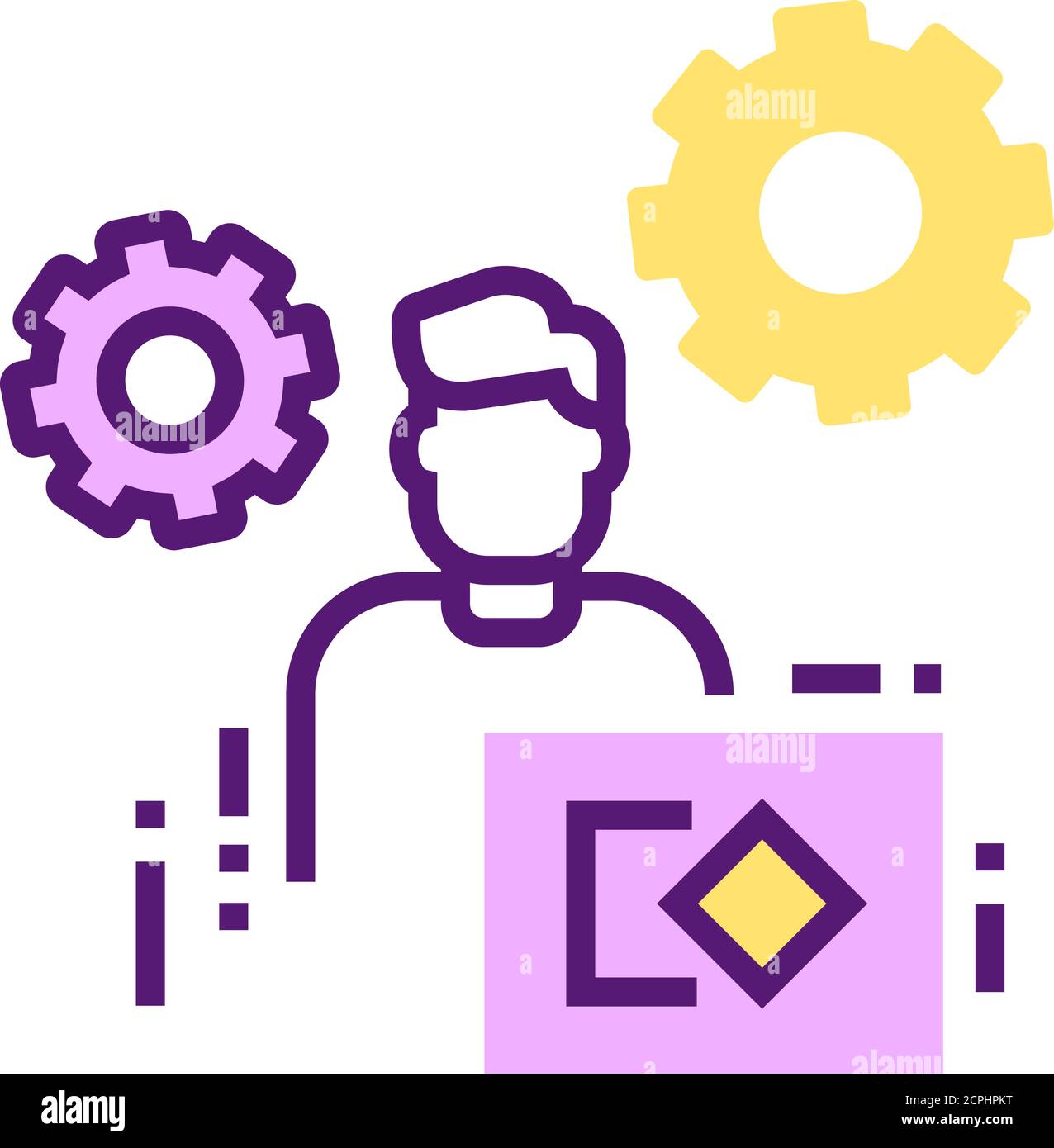 Brand manager color line icon. Influencer marketing person. Pictogram ...