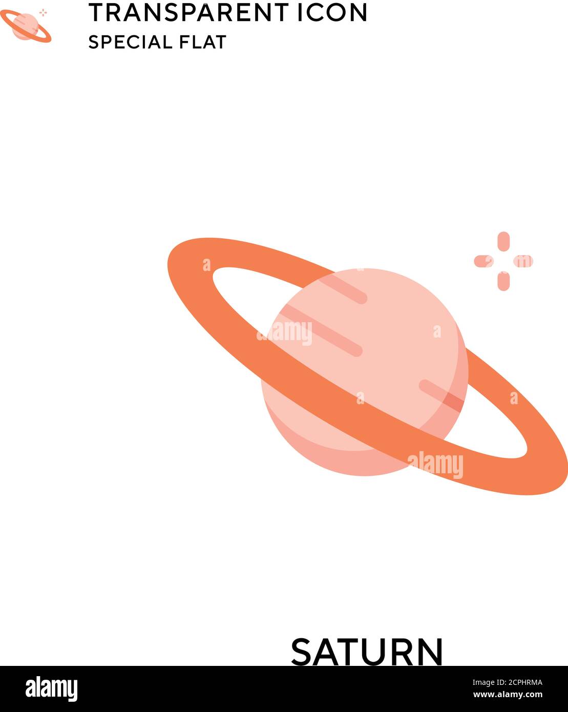 Saturn vector icon. Flat style illustration. EPS 10 vector Stock Vector ...