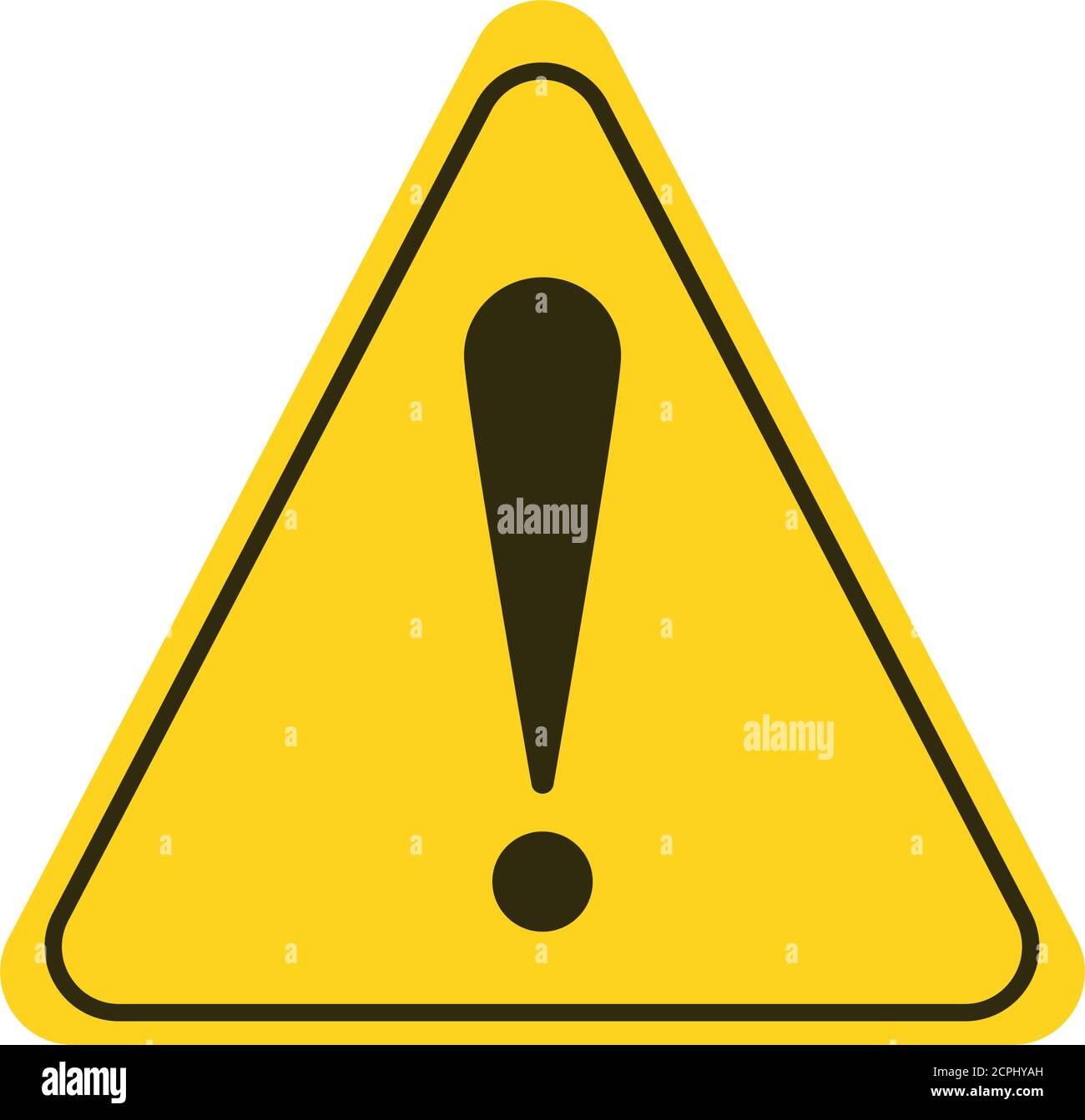 Attention dangerous yellow element. Warning sign. Pictogram for web ...