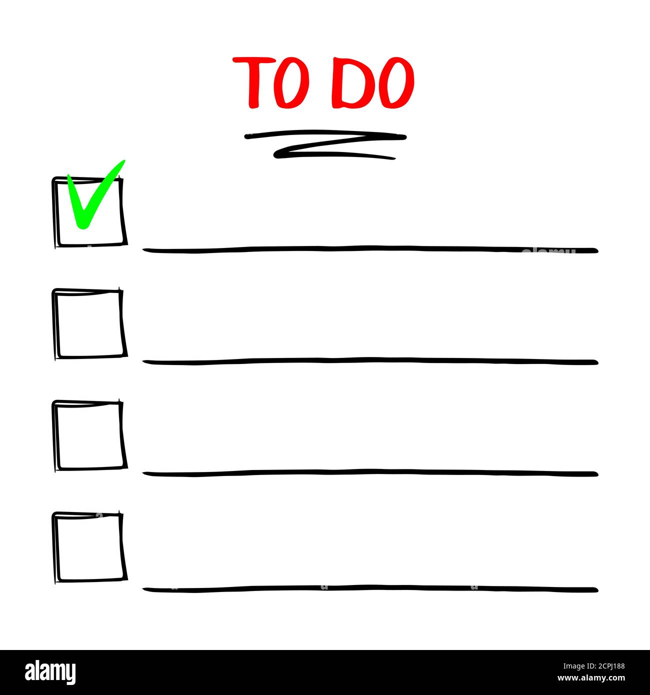 To do list vector template with hand drawn doodle elements ...