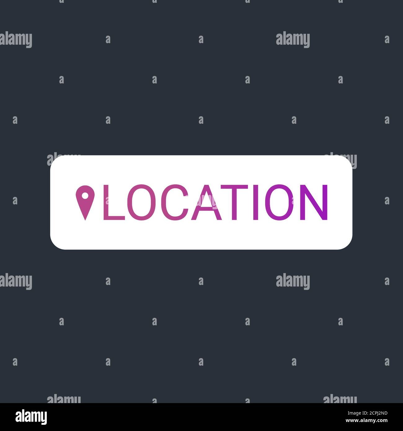 Location color element. Social media button. Sign for web page, mobile ...