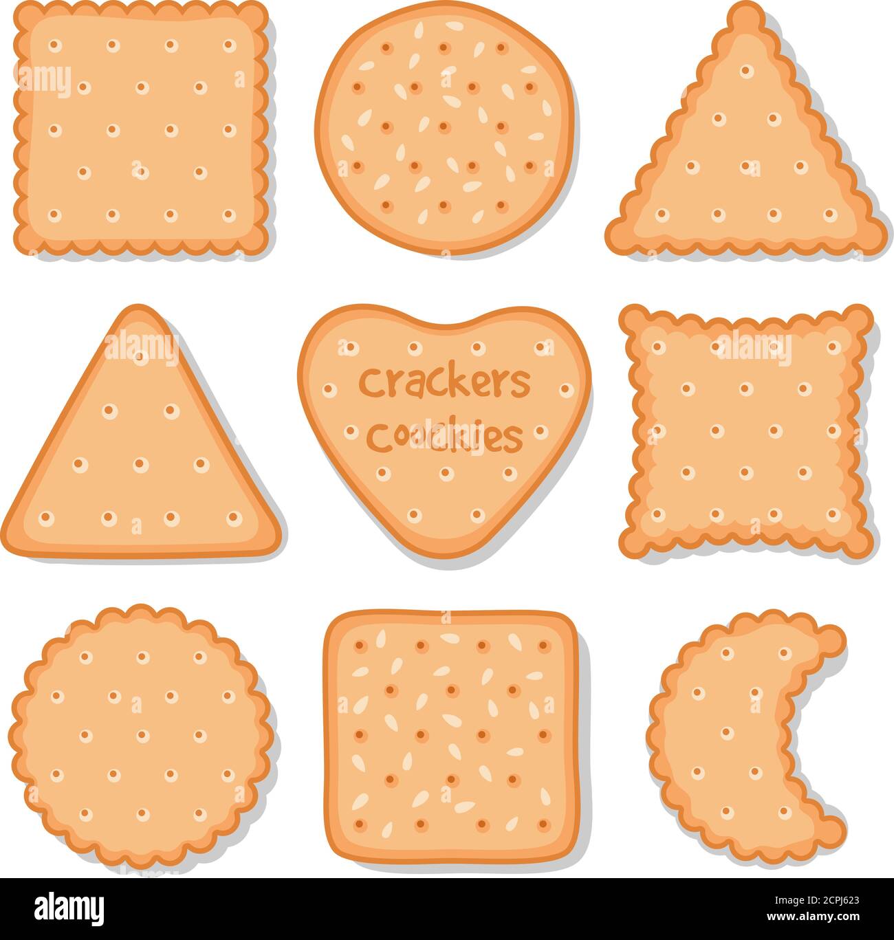 Crescent biscuits Stock Vector Images - Alamy