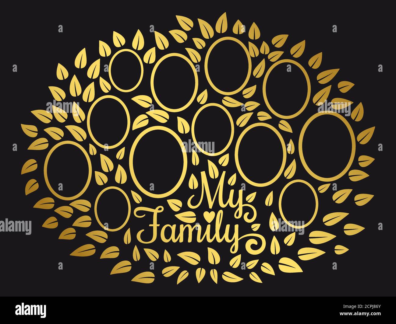 Vintage Family Tree Clip Art