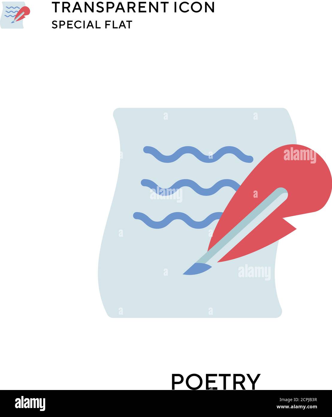 Poetry vector icon. Flat style illustration. EPS 10 vector Stock Vector ...