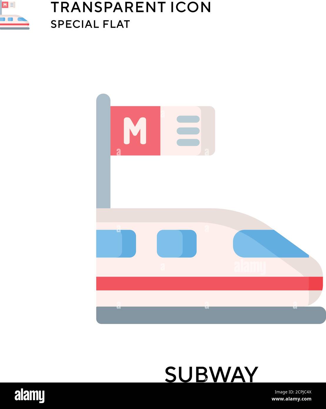 Subway vector icon. Flat style illustration. EPS 10 vector Stock Vector ...