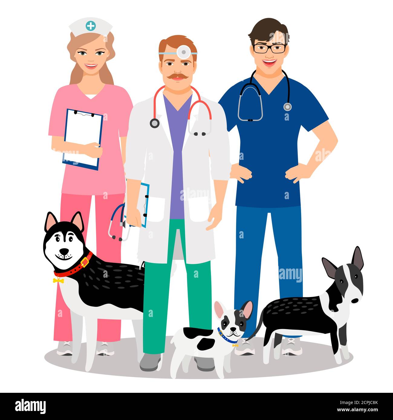 Male veterinarian dog Stock Vector Images - Alamy