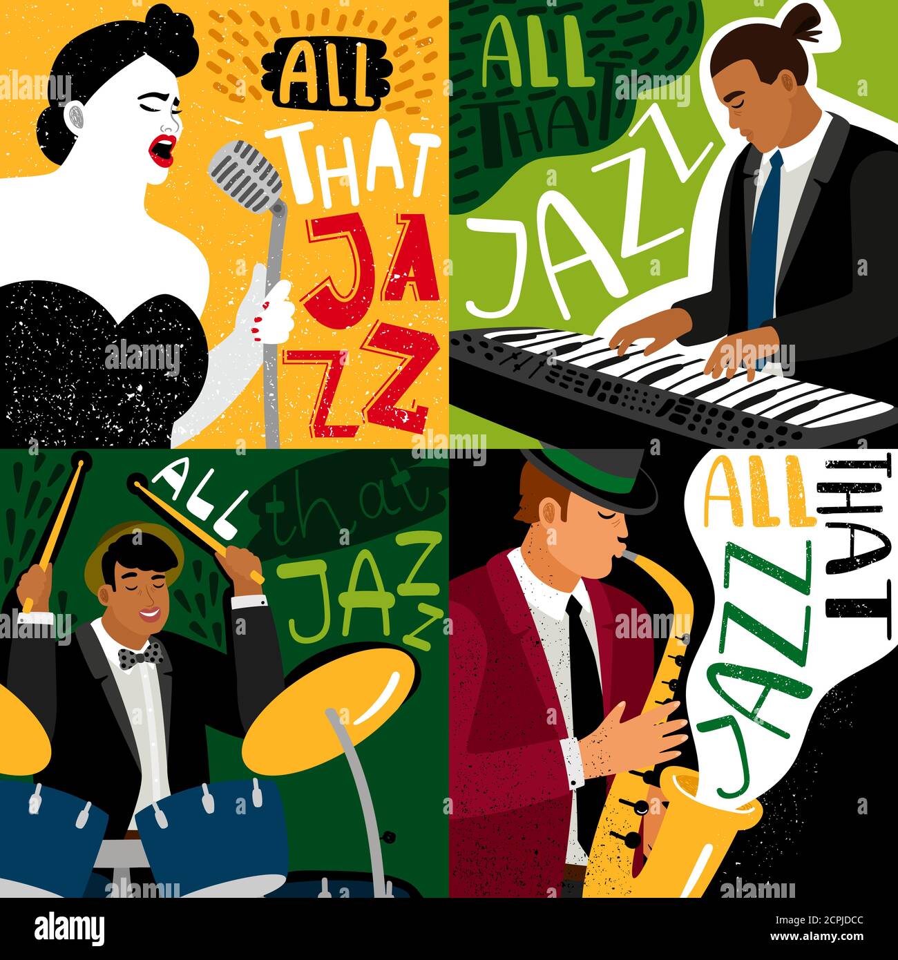 Keyboardist band Stock Vector Images - Alamy