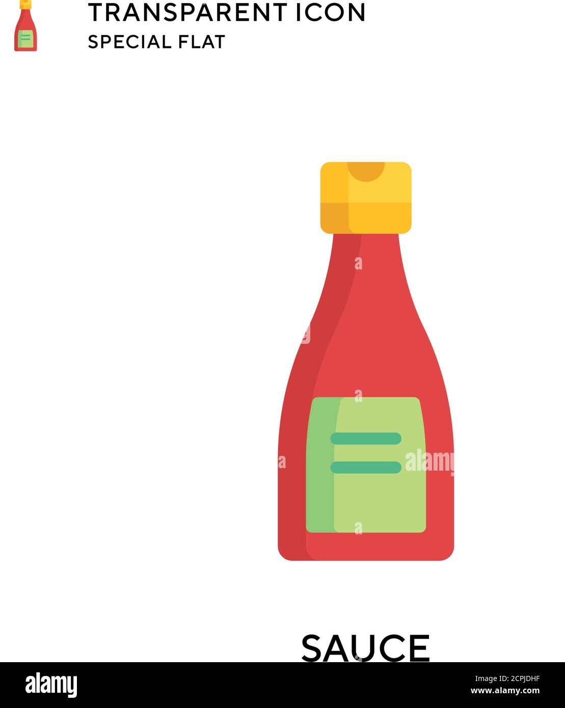 Sauce vector icon. Flat style illustration. EPS 10 vector Stock Vector ...