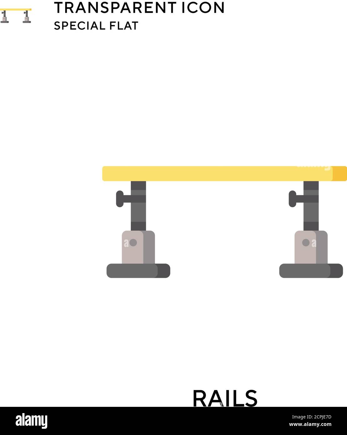 Rails vector icon. Flat style illustration. EPS 10 vector Stock Vector ...