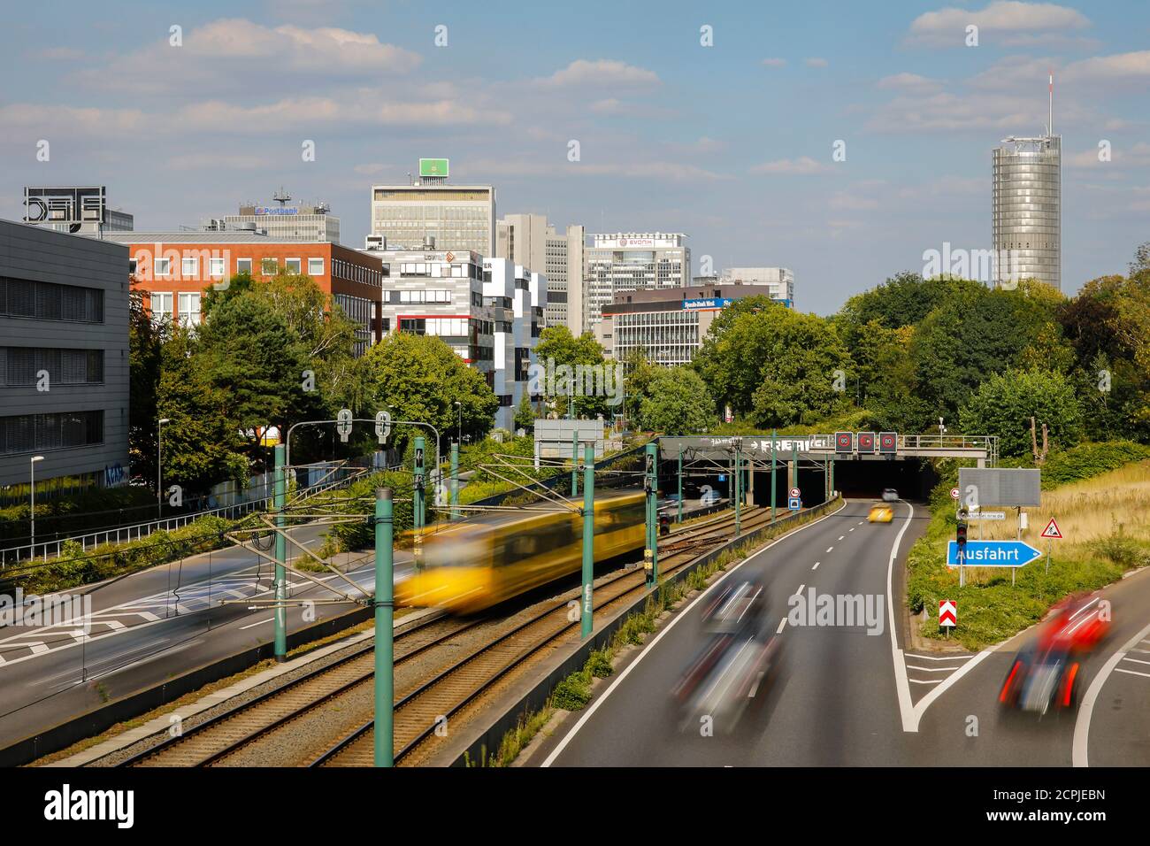 Aerial view on highways skyscrapers hi-res stock photography and images ...