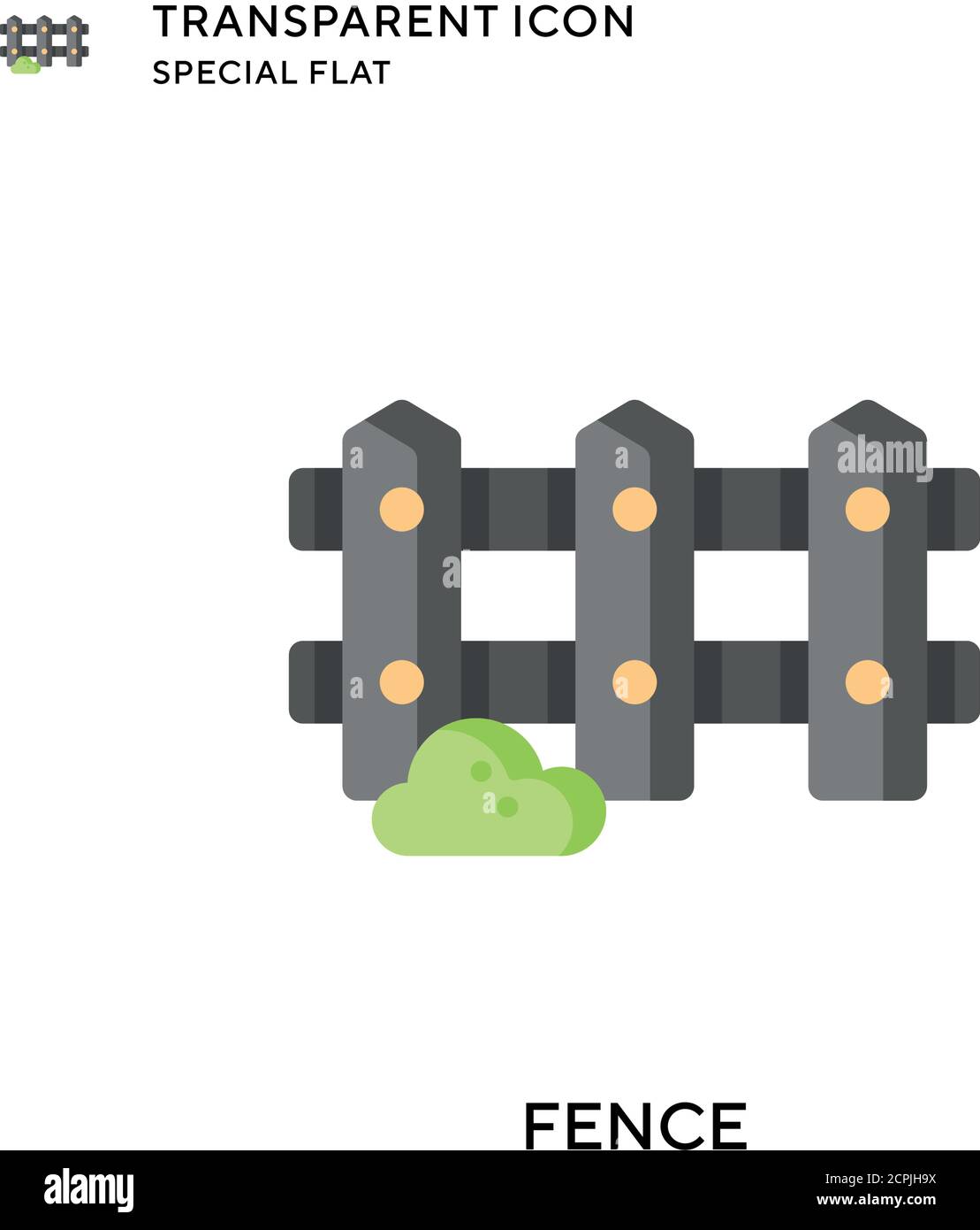 Chain link and wood fence Stock Vector Images - Alamy