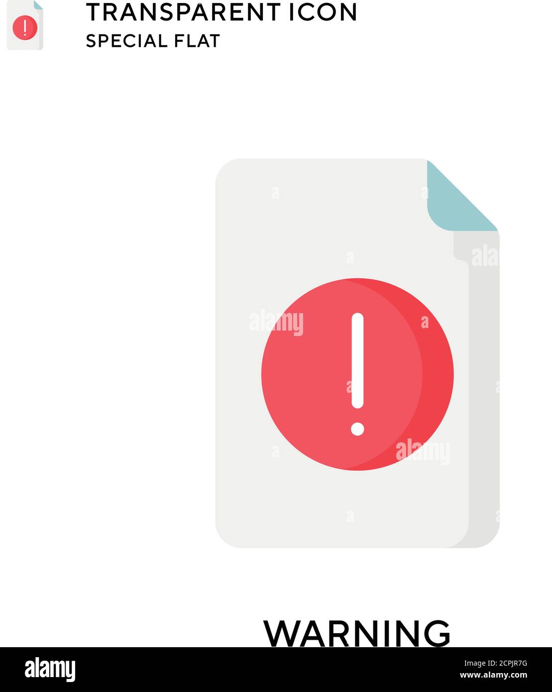 Warning vector icon. Flat style illustration. EPS 10 vector Stock ...