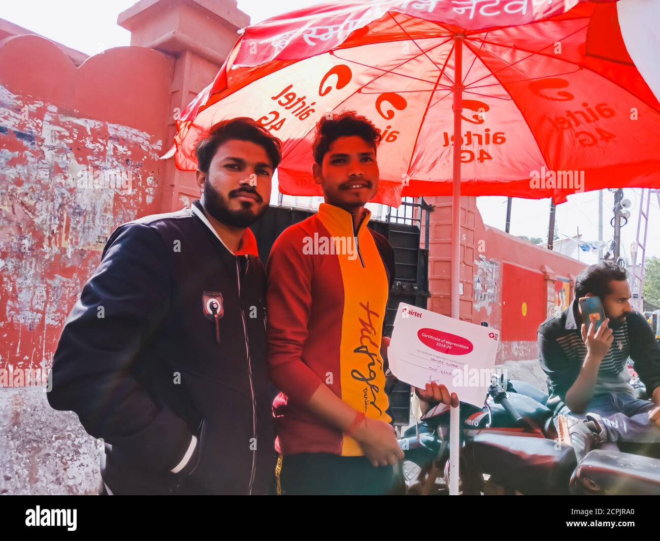 DISTRICT KATNI, INDIA - JANUARY 12, 2020: indian mobile network Airtel ...