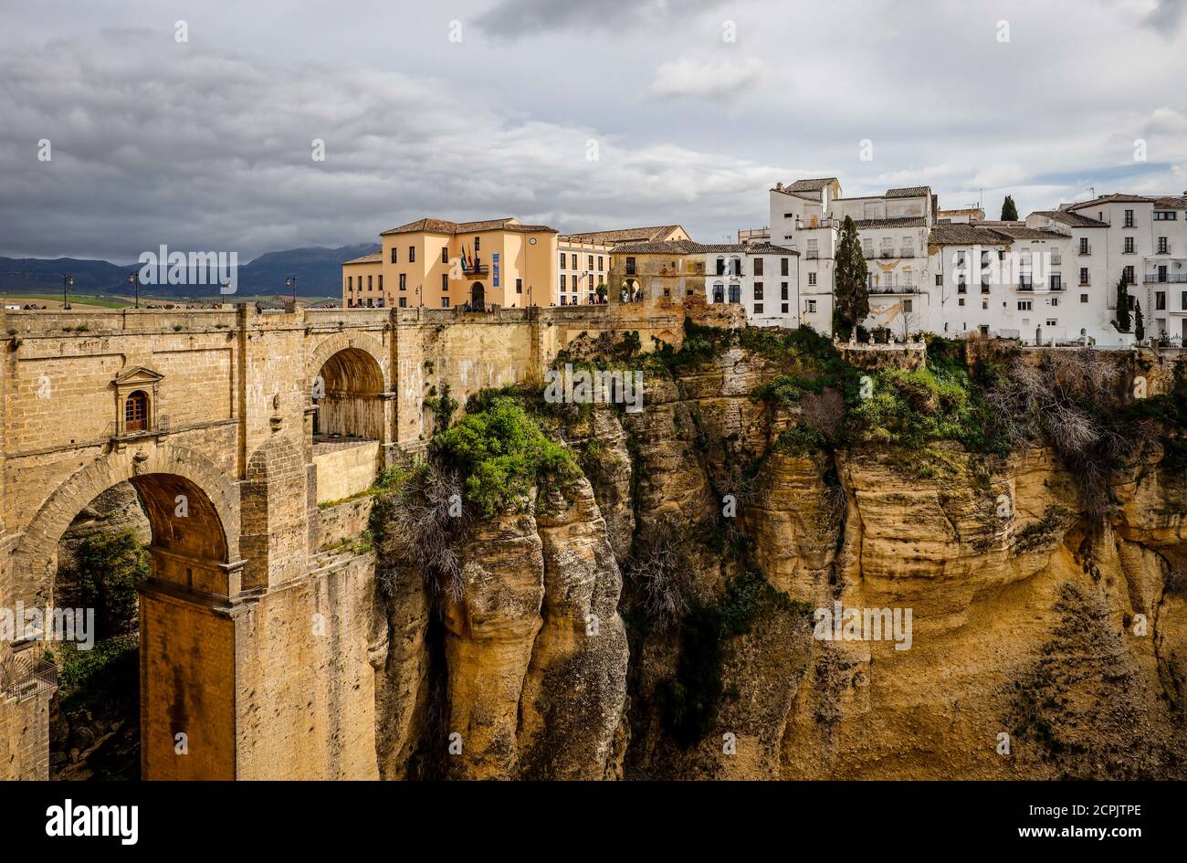 Aerial ronda bridge hi-res stock photography and images - Alamy