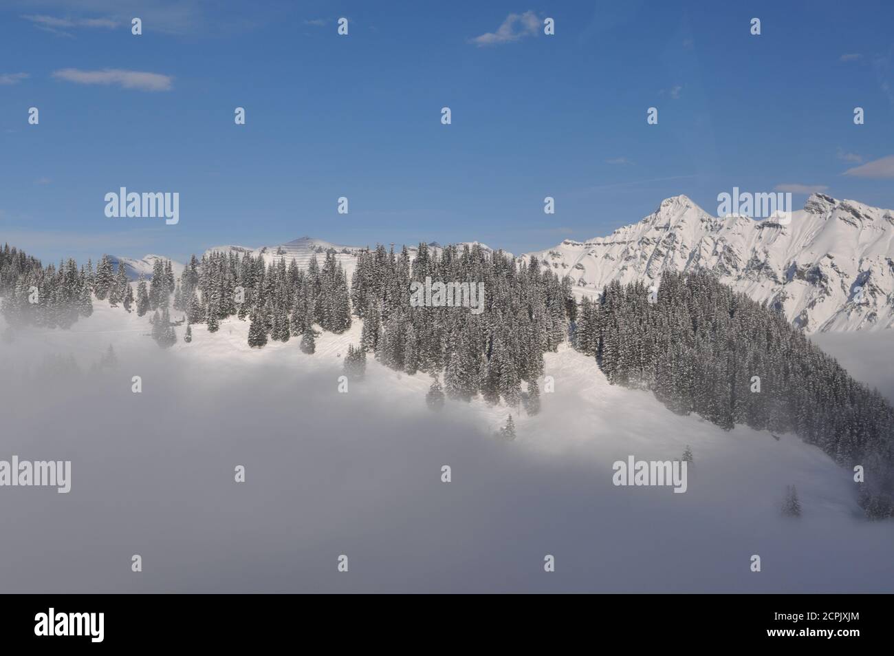 View from cable car , Switzerland Stock Photo - Alamy