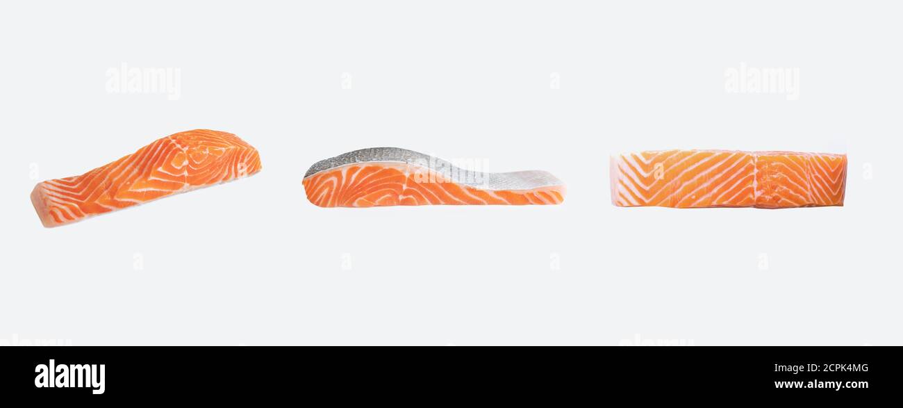 Smoked salmon cut out fillet hi-res stock photography and images - Alamy