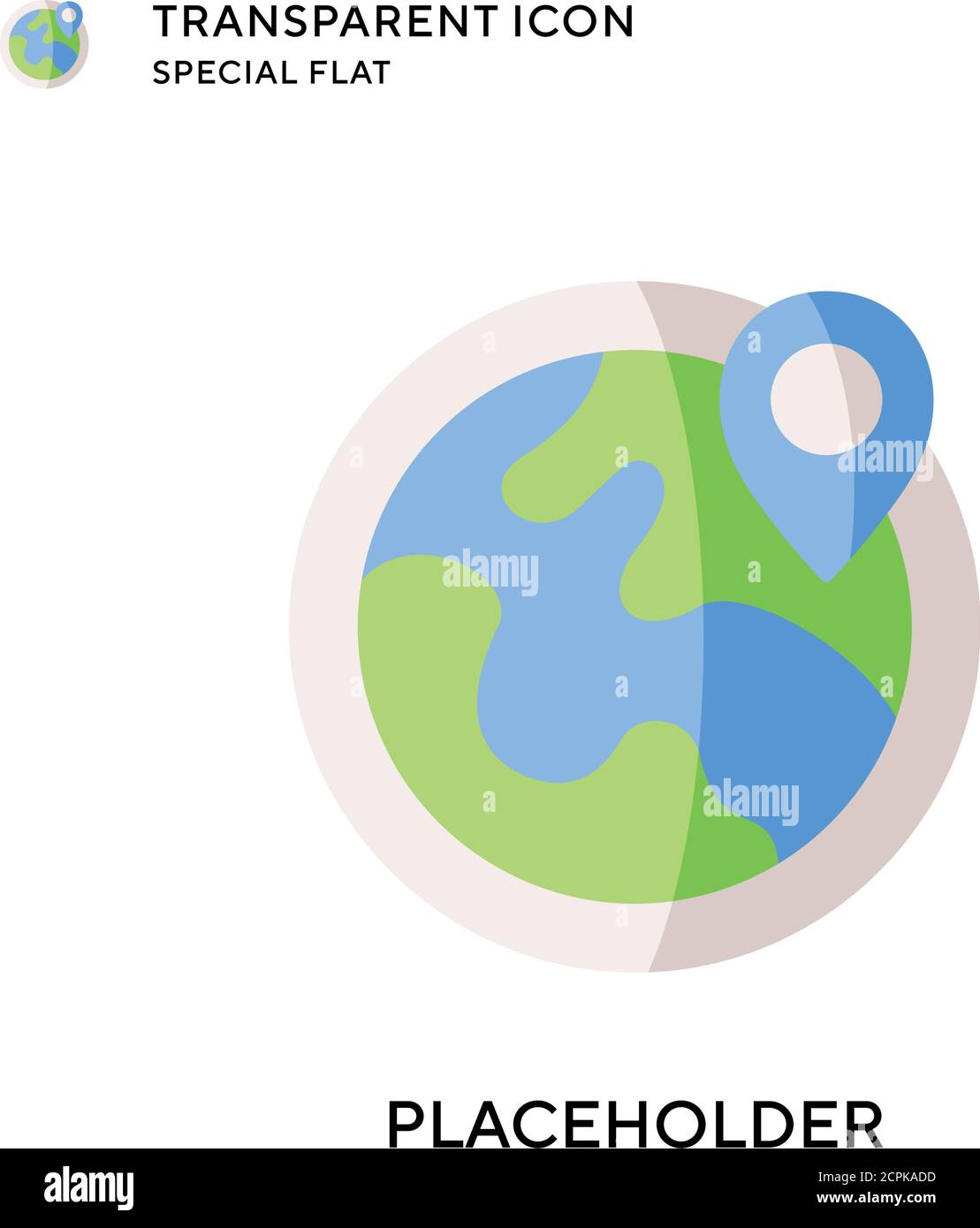 Placeholder vector icon. Flat style illustration. EPS 10 vector Stock ...